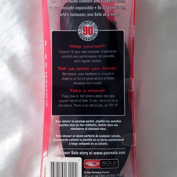 Sole Insoles | Shoes | Sole Custom Heat Moldable Footbed Insoles Active ...